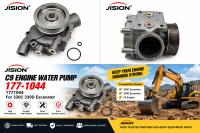China C9 Engine Water Pump 177-1044 1771044 for 330C 330D Excavator | Excavator Cooling System Replacement Parts for sale