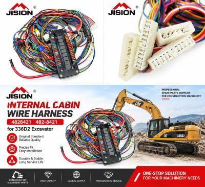 China 4828421 482-8421 Internal Cabin Wire Harness with Fuse Box for 336D2 Excavator for sale
