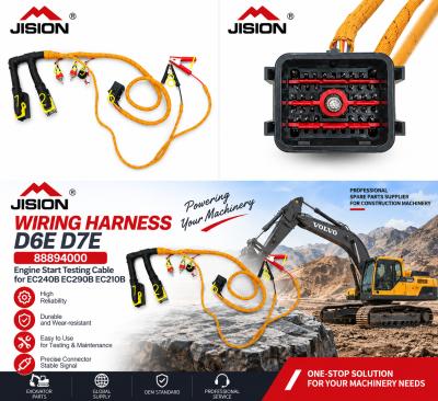 China 88894000 D6E D7E Engine Start Testing Wiring Harness Cable for EC210B EC240B EC290B Excavator for sale