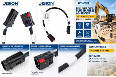 China 422-3830 4223830 Sensor Wiring Harness Plug for C15 C18 Diesel Engine | HARNESS AS-SENSOR for sale