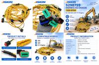 China 5298759 529-8759 Chassis Wiring Harness 12-Pin Connector for 320 323 Excavator C7.1 Engine for sale
