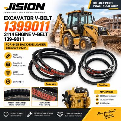 China Excavator V-Belt 139-9011 1399011 for 3114 Engine 446B Backhoe Loader 5BL00001-03294 for sale