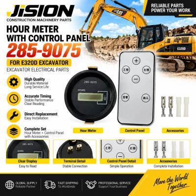 China 285-9075 Hour Meter Timer with Control Panel for E320D Excavator Electrical Parts for sale