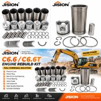 China C6.6 C6.6T Engine Rebuild Kit Full Overhaul Kit with Piston Liner Bearing Valve Guide & Gasket Kit for sale