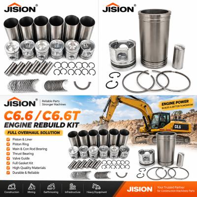 China C6.6 C6.6T Engine Rebuild Kit Full Overhaul Kit with Piston Liner Bearing Valve Guide & Gasket Kit for sale