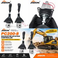 China PC200-8 Excavator Joystick Controller Left & Right Joystick Assembly Pilot Control Valve Excavator Spare Parts for sale