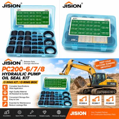China PC200-6 PC200-7 PC200-8 Excavator Hydraulic Pump Oil Seal Kit O Ring Kit O Ring Box 396PCS for sale