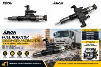 China 095000-6510 095000-6511 Fuel Injector 23670-79016 23670-E0081 for N04C 300 Series 4.0 Diesel Engine for sale