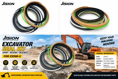 China ZX200-3 Excavator Arm Boom Bucket Hydraulic Cylinder Seal Kit Service Kit for sale