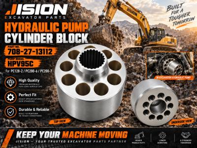 China 708-27-13112 HPV95C Hydraulic Pump Cylinder Block for PC128-2 PC200-6 PC200-7 Excavator for sale