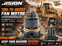 China 708-7S-00352 708-7S-00550 Fan Motor for D65-15 D85-15 Bulldozer 7087S00352 7087S00550 for sale
