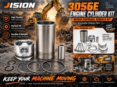China 3056E Engine Cylinder Kit Repair Overhaul Rebuild Kit for Excavator Engine for sale