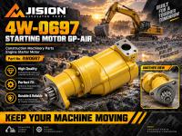 China 4W-0697 Starting Motor GP-AIR Engine Starter Motor for Construction Machinery 4W0697 for sale