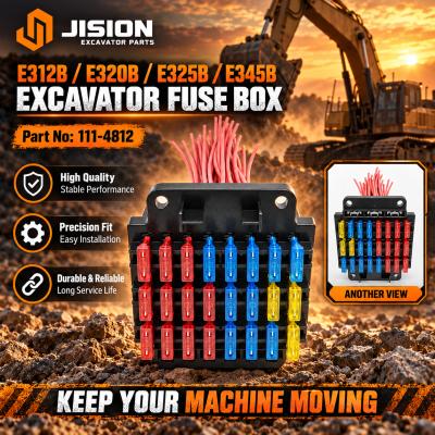 China 111-4812 Excavator Fuse Box for E312B E320B E325B E345B Excavator Spare Parts for sale
