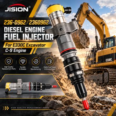 China 236-0962 2360962 Diesel Fuel Injector for C9 Engine 330C E330C Excavator HEUI Unit Injector Assembly for sale
