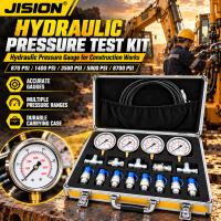 China Hydraulic Pressure Test Kit 870-8700 PSI with Pressure Gauges for Excavators & Construction Machinery | JISION for sale