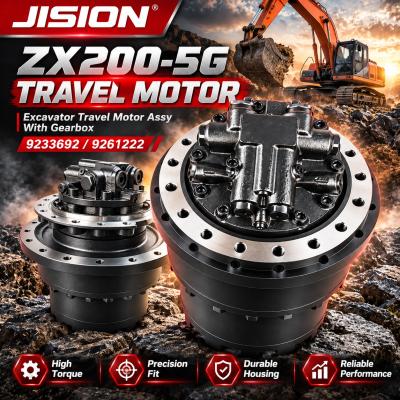 China ZX200-5G Excavator Travel Motor Assembly with Gearbox | Final Drive Motor 9233692 9261222 for sale