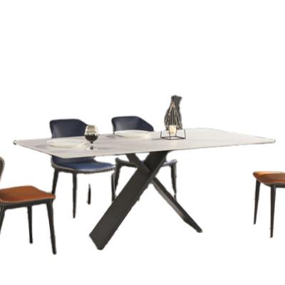 China 2021 New Furniture Modern Luxury Extension Dining Table Marble Extendable Dining Table for sale