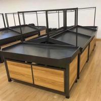 China Supermarket Adjustable Fruit and Vegetable Rack Produce Display Stand for sale