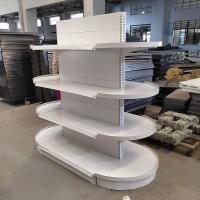 China Factory Customized Size Thickness Color Round Gondola Display Shelf Round Gondola Shelf Exhibit Shelf for sale