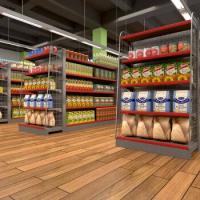 China Elegant Creative Design Gondola Shelving Unit Supermarket Shelves for sale