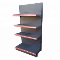 China Store Retail Display Racks Supermarket Equipment Supermarket Shelves Frosted Gray for sale