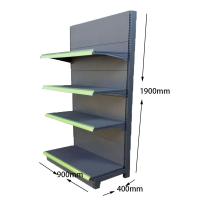 China Store Retail Display Racks Supermarket Equipment Supermarket Shelves Frosted Gray for sale