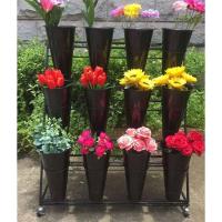 China Factory Customized Color Size Florist Shelf Flower Bucket Display Stand Flower Display Rack for sale