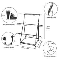 China Factory Customized Color Size Florist Shelf Flower Bucket Display Stand Flower Display Rack for sale