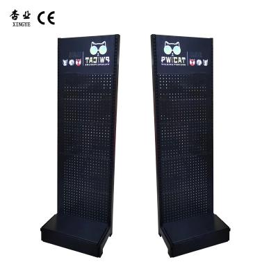 China Factory custom color size metal black store display shelves for sale