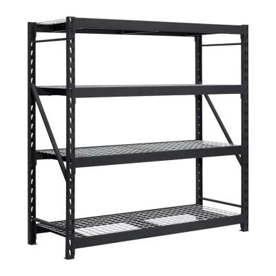 China Supermarket Shelf Manufacturer Customized Size Color Steel 100x40 interlocking metal shelves for sale