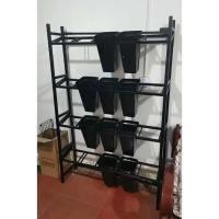 China Factory Customized Color Size Florist Shelf Flower Bucket Display Stand Flower Display Rack for sale