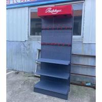 China Factory customized color size metal heavy duty retail display shelving dark display racks supermarket shelf for sale