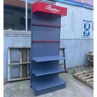 China Factory customized color size metal heavy duty retail display shelving dark display racks supermarket shelf for sale