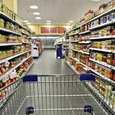 China Powder Coated Heavy Duty Single Sided Retail Racks Supermarket Shelves for sale