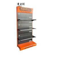 China Factory Custom Size Color Logo Single Side bright gray display shelf display gondola shopping mall display rack for sale
