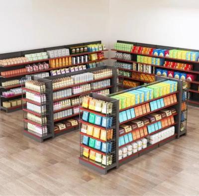 China Xingye Can be Customer Single Sided Gondola Supermarket Shelves for sale