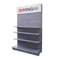 China Factory custom color size Gray hole back board shop display shelf market shelves for sale