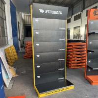 China Factory custom color size Gray hole back board shop display shelf market shelves for sale