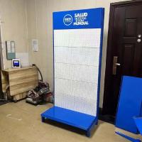China Factory custom color size white hole back board display shelf exhibition sample display rack jewelry store display shelf for sale