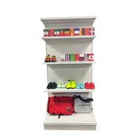 China Factory custom color size grey hole back board grocery store shelf outdoor product display rack glove display shelf for sale