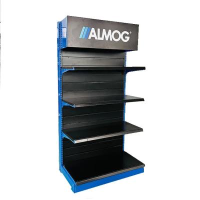 China Factory Customized Color Size Logo black electrical display rack presentation fair shelves fishing display rack for showroom for sale