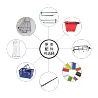 China New Model Cheap Frosted Grey Double Side Gondola Supermarket Shelf for sale