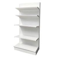 China Factory Customized Size Thickness Color white supermarket gondola shelf disassemble column display rack for sale