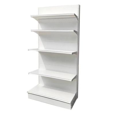 China Factory Customized Size Thickness Color white supermarket gondola shelf disassemble column display rack for sale