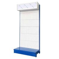 China Factory Custom Size Color black gondola shelving supermarket display rack for sale