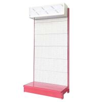 China Factory Custom Size Color black gondola shelving supermarket display rack for sale