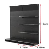 China cash counter  snack shelf wood gondola shelving wooden display gondola for  vine. 2023 top sale display rack for sale