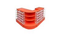 China cash counter  snack shelf wood gondola shelving wooden display gondola for  vine. 2023 top sale display rack for sale