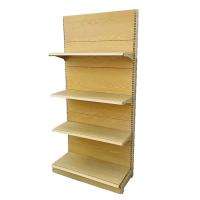 China adjustable gondola shelf dividers 14d to 22d premium cosmetics store shelves abd gondolas heavy duty wood gondola shelving for sale